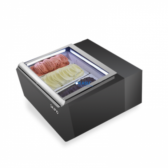 Tủ trưng bày kem gelato mini Skipio SGT-700 | Okasu: Thiết bị bếp công ...